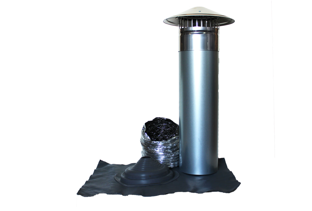 170mm Tiled Roof Cowl Vent Kit with Flashing and Duct - VKTR170 – Smart ...