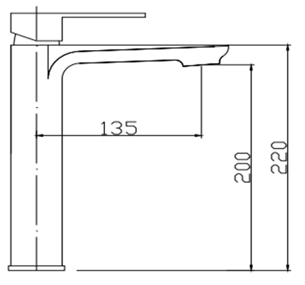 Vessel Mixer Tap / Tall Mixer Tap for Top Mount Basin - HD7031 – smart ...